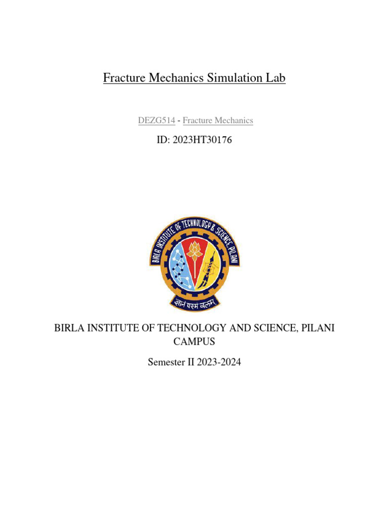 Fracture Mechanics Exam Guide | PDF | Fracture | Fracture Mechanics