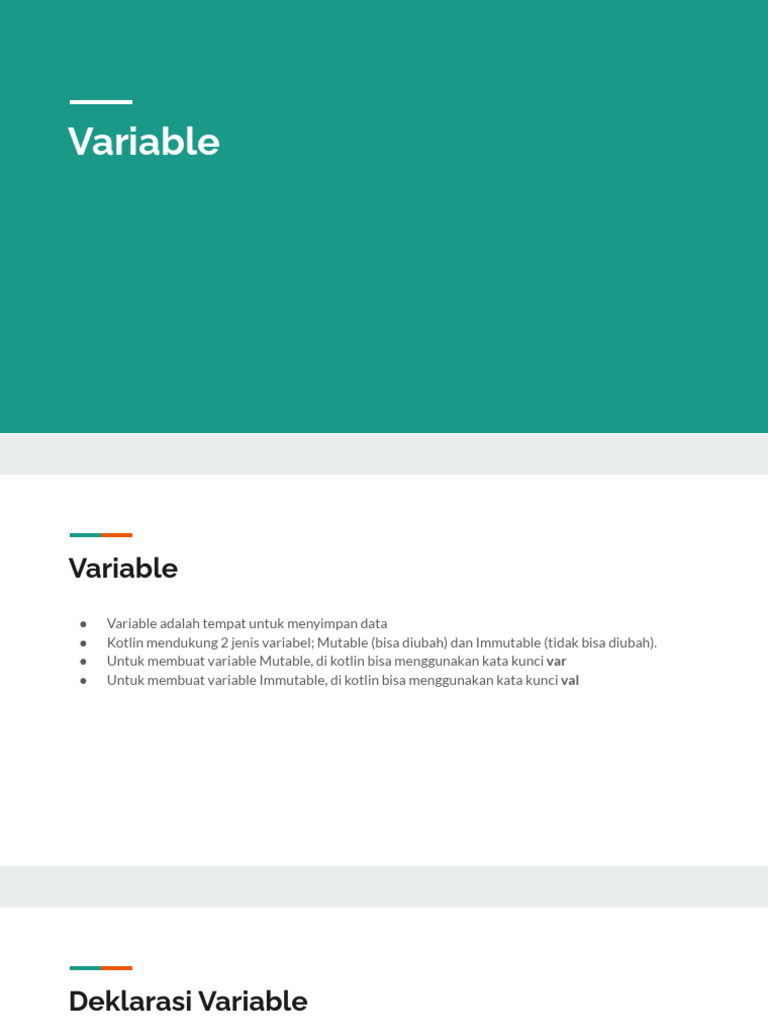 Kotlin Dasar Pertemuan 3 | PDF