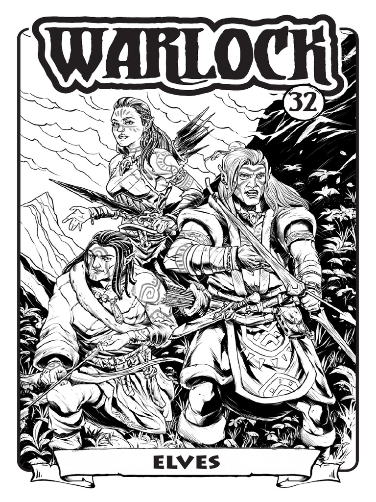 Warlock #32 - Elves | PDF | Elf (Dungeons & Dragons) | Gemstone