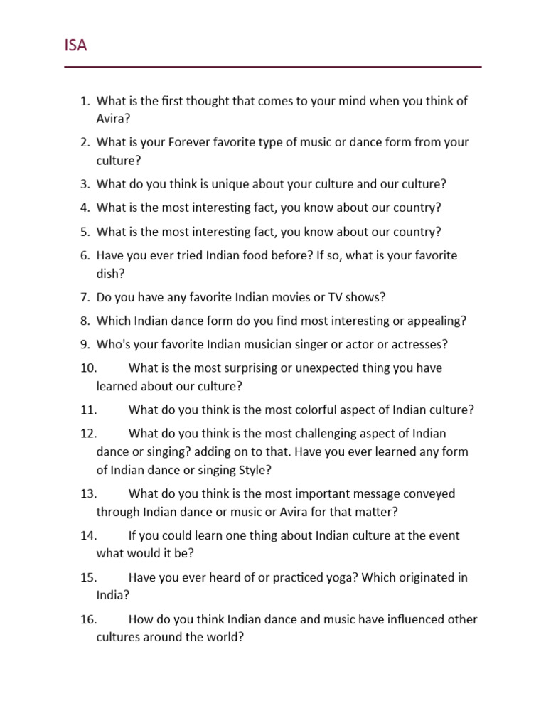 ISA | PDF | Dances | Singing