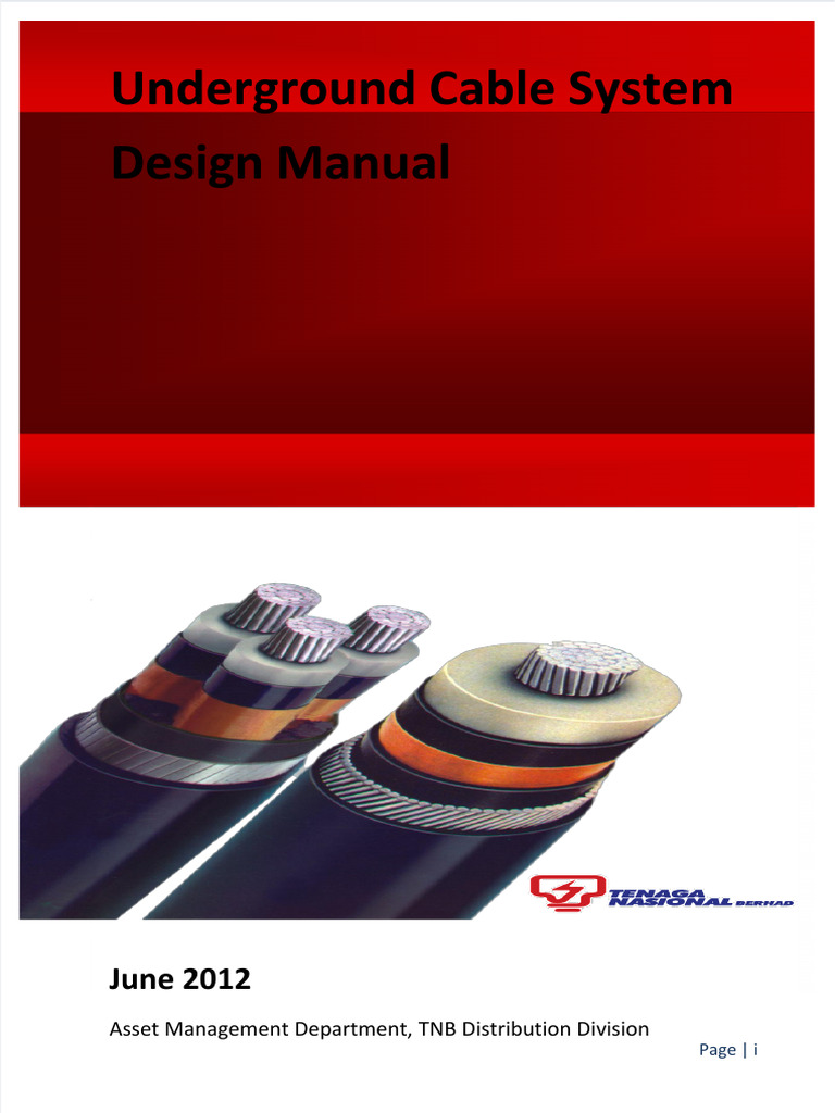 Underground Cable System Design Manual (TNB) | PDF