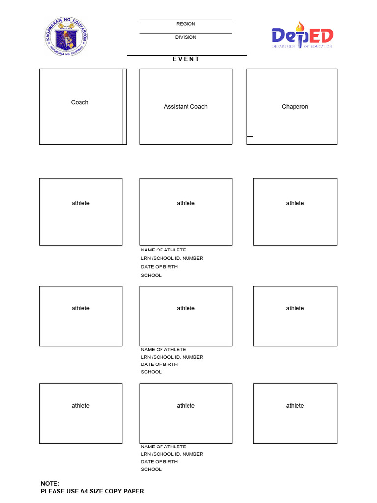 Gallery of Athletes EAST II District | PDF Gallery of Athletes EAST II District | PDF