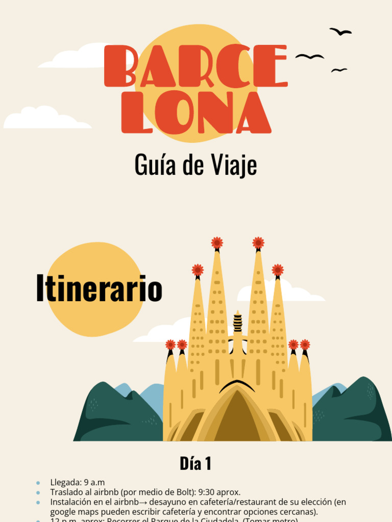 BCN 2024 Itinerario | PDF