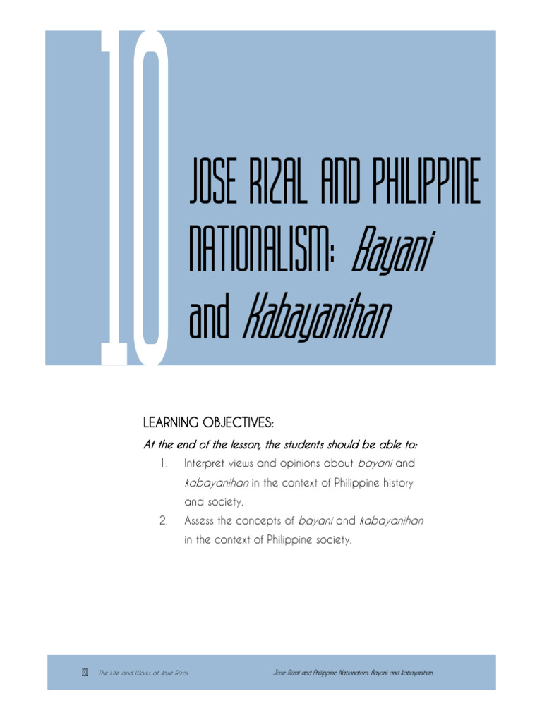 Lesson 11 BAYANI AND KABAYANIHAN 1 | PDF | Philippines