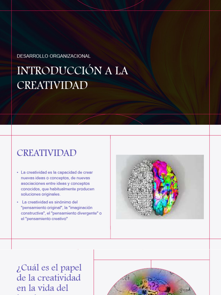Introducción a la Creatividad en Empresas | PDF | Creatividad | Pensamiento