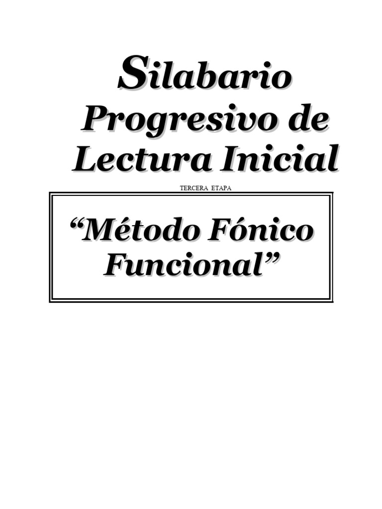 Silabario Progresivo 3 Etapa | PDF | Chile | Zoología
