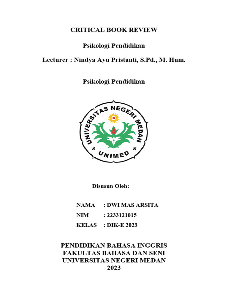 CBR_DWI MAS ARSITA_PSIKOLOGI PENDIDKAN | PDF