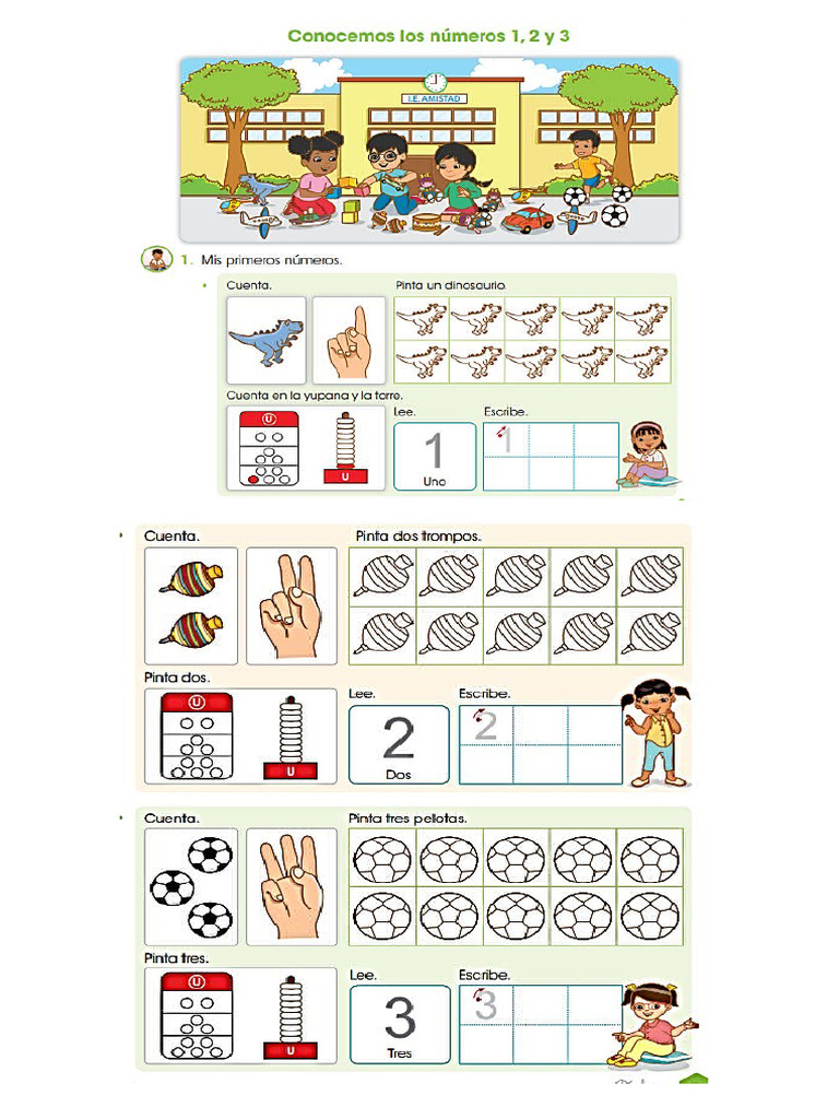 Numeros de 1 Al 6 | PDF