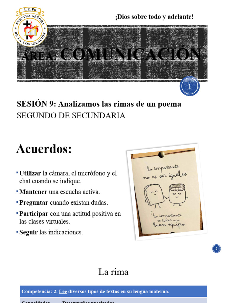 3ab-U2 Comprendemos Cómo Funciona La Rima Del Poema 2 | PDF