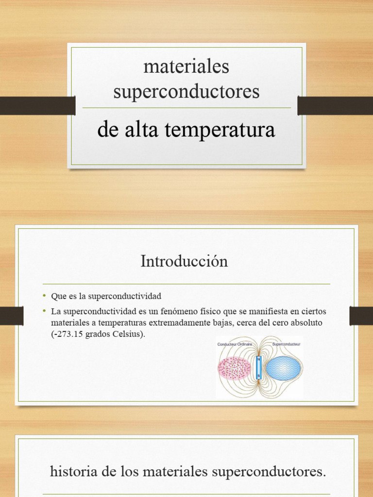 Materiales Superconductores de Alta Temperatura | PDF | Superconductividad | Superconductividad ...