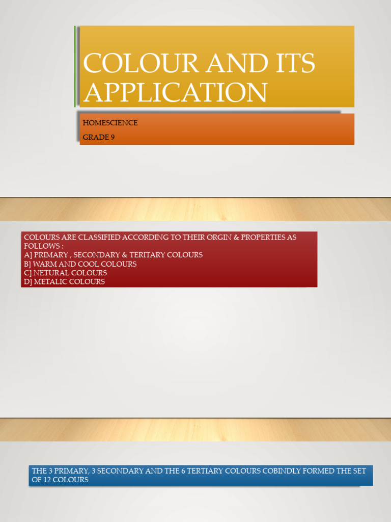 Colour and Its Application | PDF | Color | Artistic Techniques