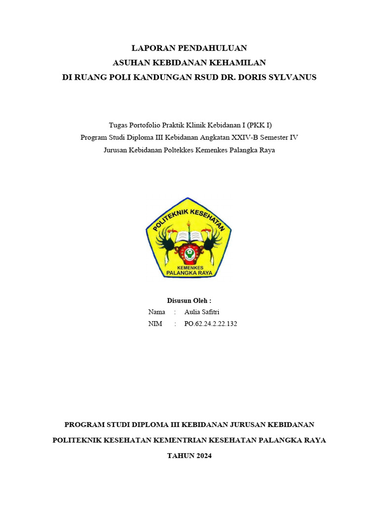 Laporan Pendahuluan Anc SDH | PDF | Kesehatan Holistik