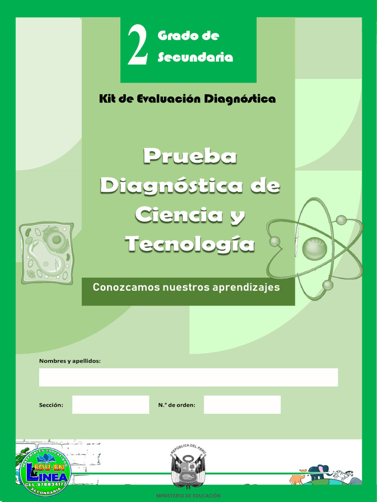 2º Prueba Diagnóstica de Ciencia y Tecnología - 2024 | PDF | Hipótesis ...