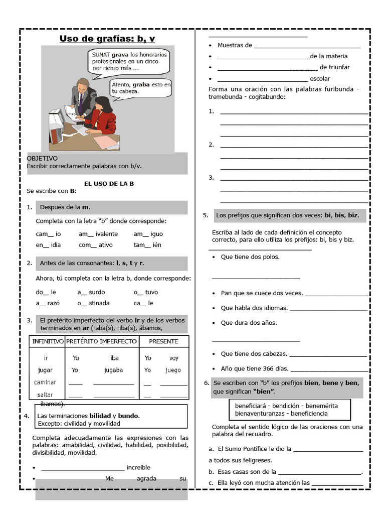 Uso de Grafías BV | PDF