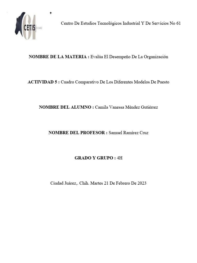 Actividad 5 Samuel RH | PDF
