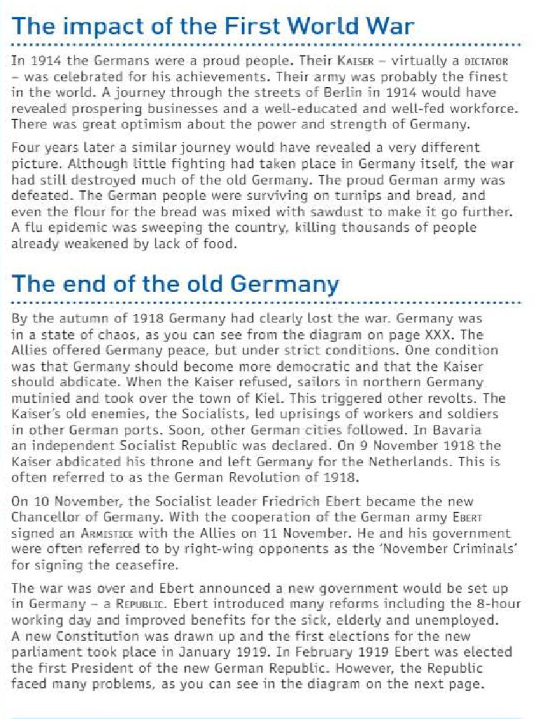 Weimar Republic and Hitlers Consolidation of Power Pages From IGCSE ...