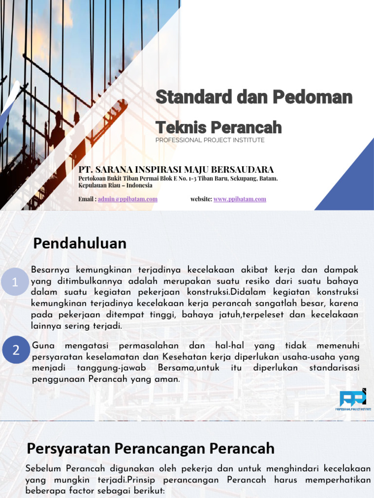 Standar Dan Pedoman Teknis Perancah | PDF | Griya & Taman | Komputer
