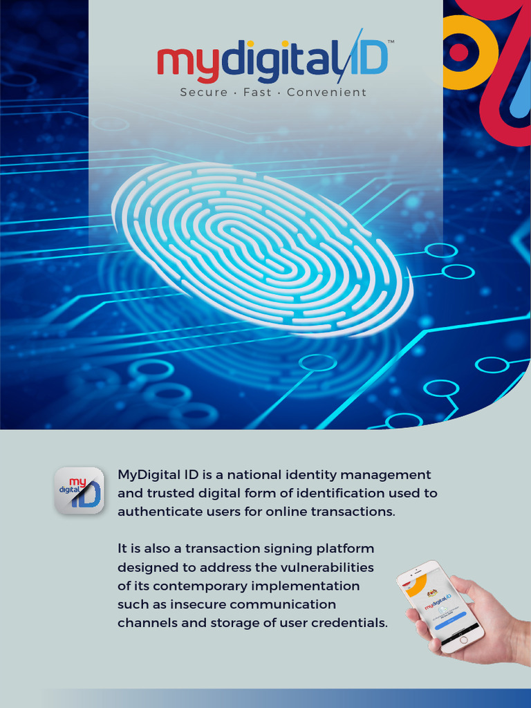 MyDigital ID Brochure 2024 | PDF | Public Key Certificate | Authentication