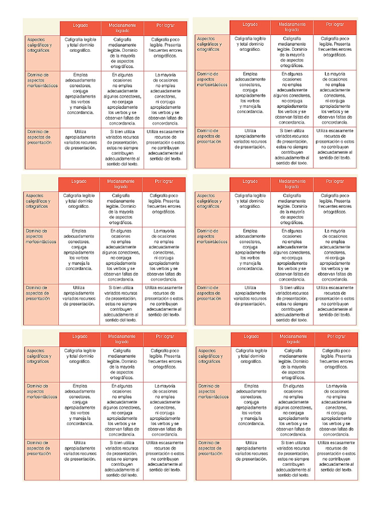 Rubrica Texto Expositivo | PDF