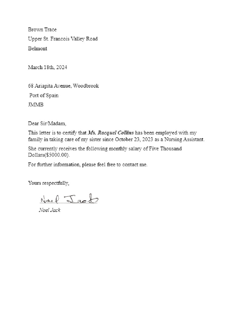 Job Letter PDF | PDF