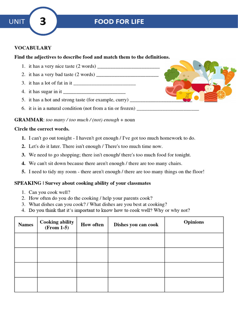 Unit 3 - Reading, Vocabulary & Grammar | PDF | Linguistic Morphology ...