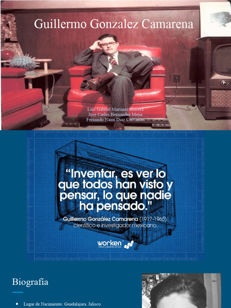 Biografía de Guillermo González Camarena | PDF | Tecnología de ...