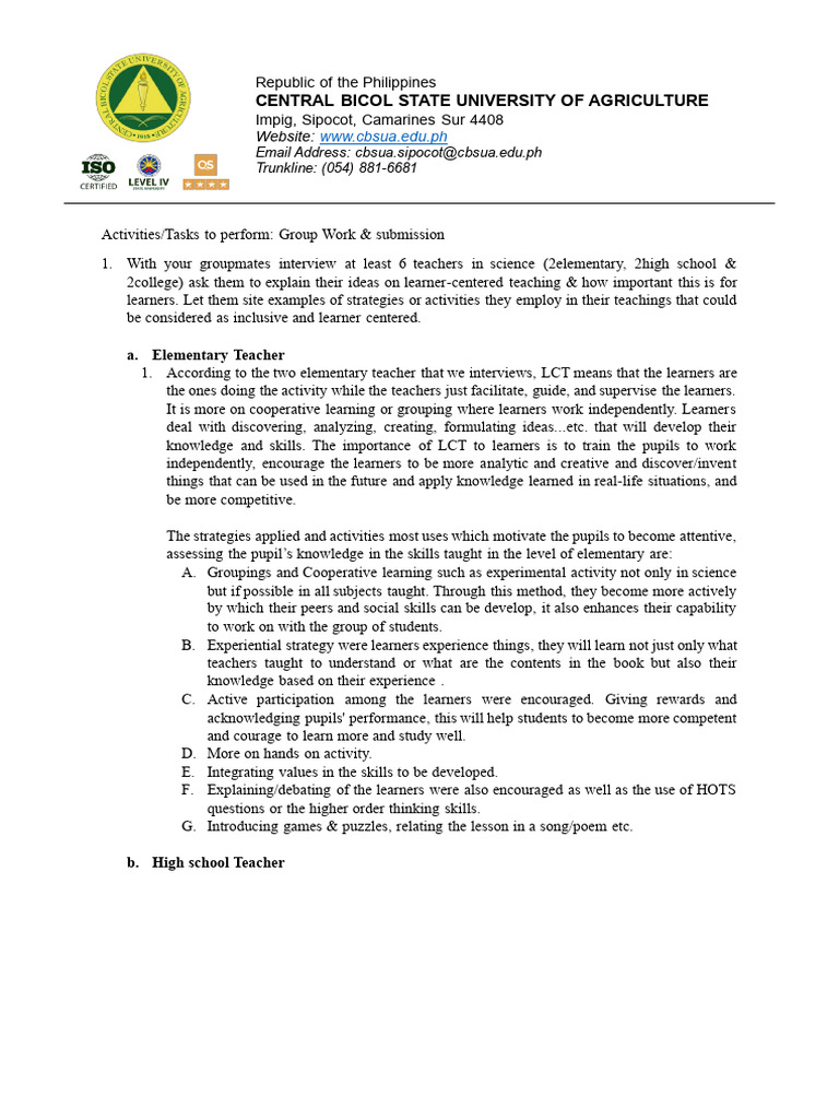 LCT Acts | PDF | Learning | Cognitive Psychology