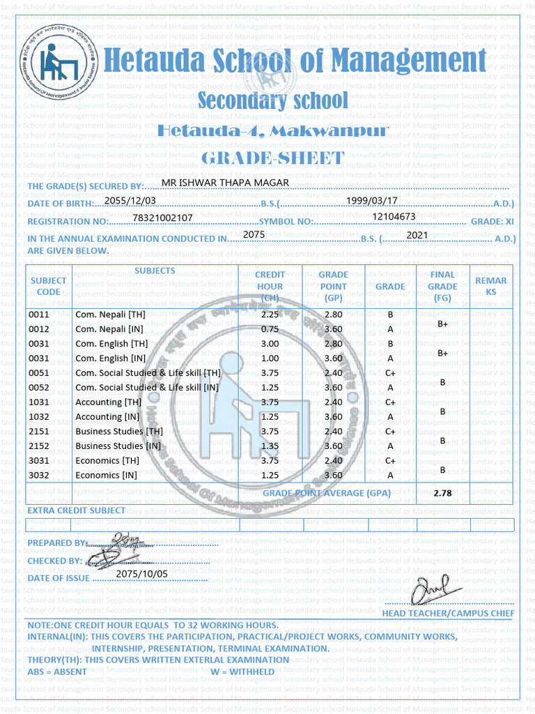 Hetauda School of Management | PDF