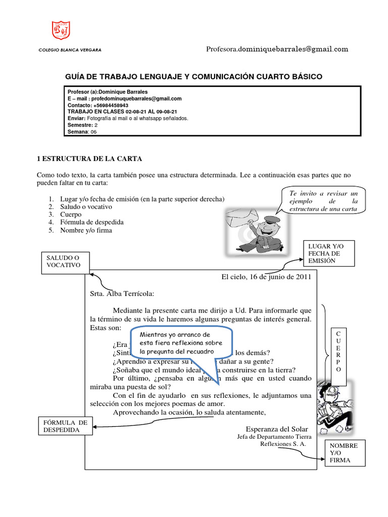 La-Carta CUARTO BÁSICO | PDF | Violencia doméstica | La violencia contra las mujeres