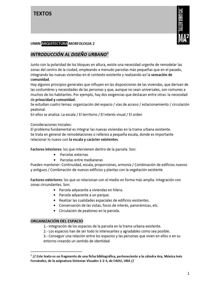 Introducción al diseño urbano | PDF | Diseño urbano