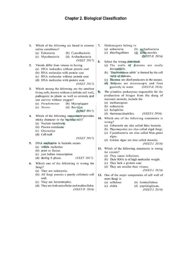 biological Classification | PDF