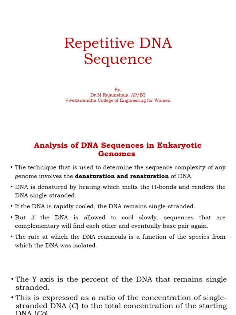 Repetitive DNA | Download Free PDF | Transposable Element | Genome