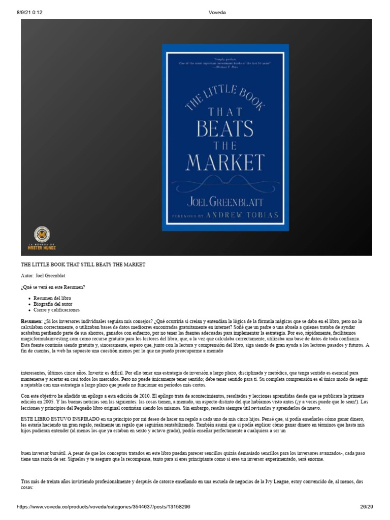 Resumen de "The Little Book" | PDF | Dólar de los Estados Unidos