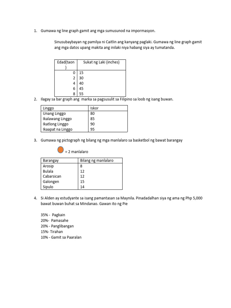 Paggawa NG Graph | PDF