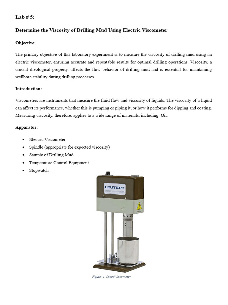 Lab 5 | Download Free PDF | Viscosity | Shear Stress