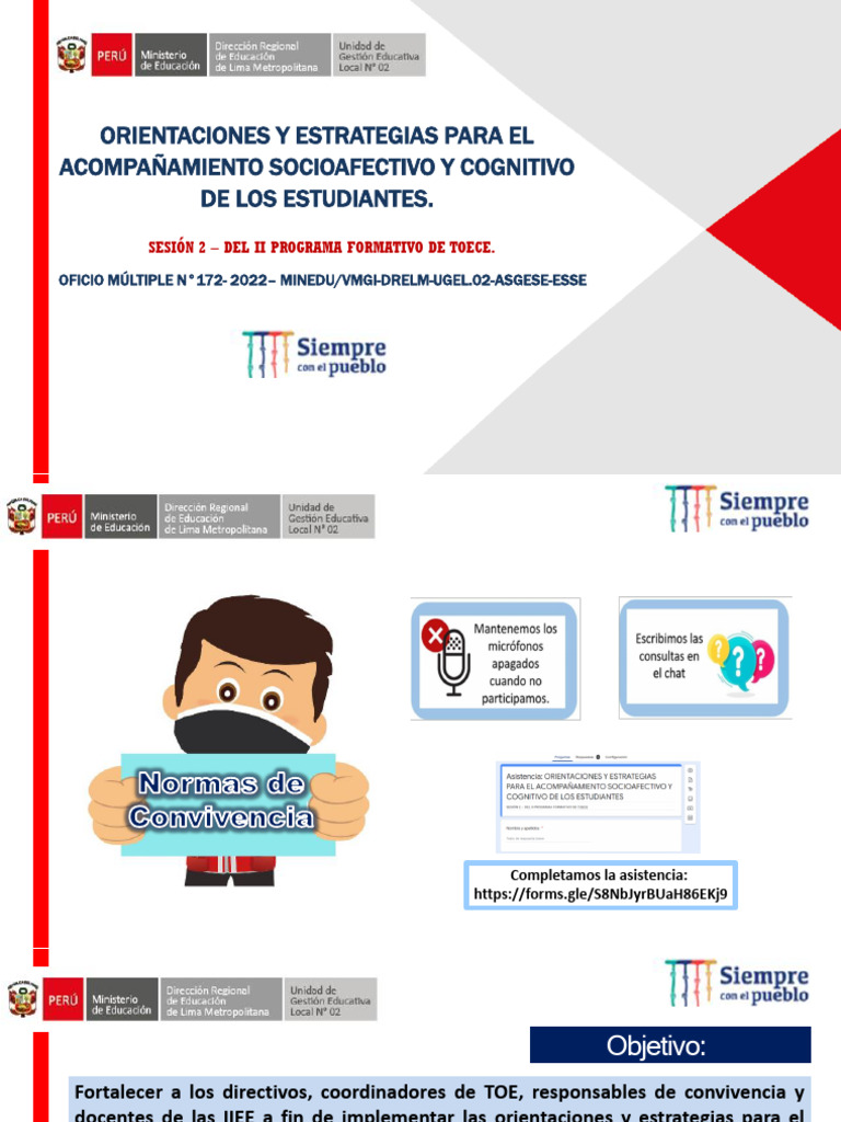Sesion 2 Orientaciones y Estrategias para El Acompanamiento Socioafectivo y Cognitivo de Los ...