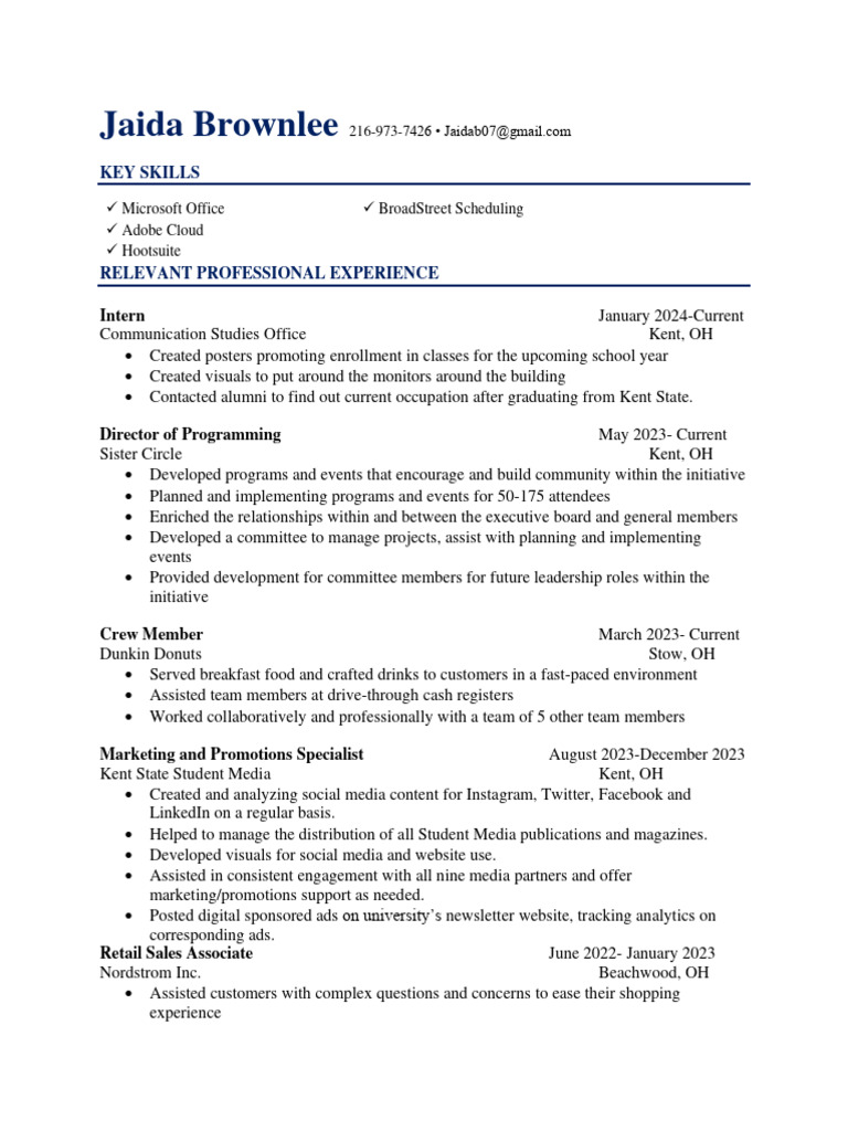 updated resume 2024 | PDF | Social Media | Popular Culture & Media Studies