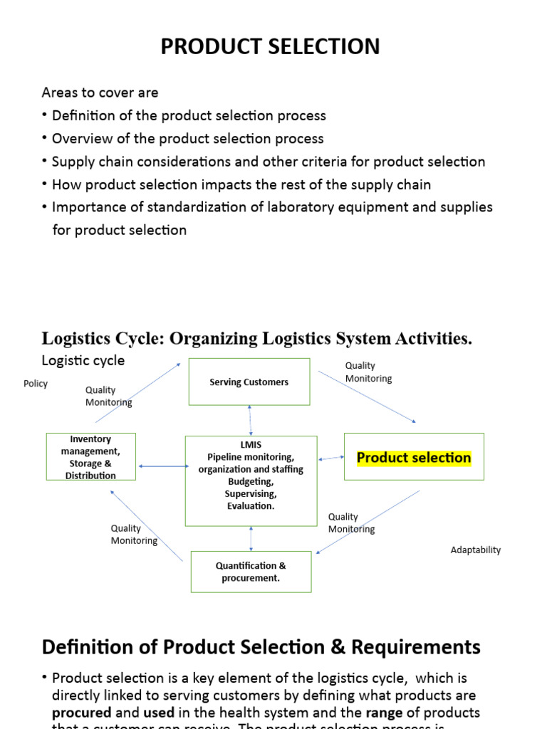 Product Selection | PDF | Logistics | Laboratories