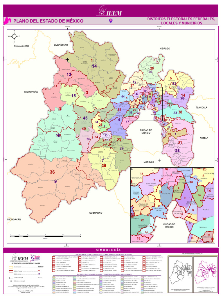 Mapa Edomex Municipios | PDF