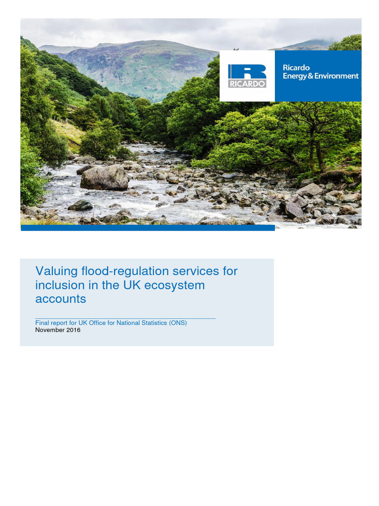 Valuingforfloodregulation | PDF | Flood | Floodplain