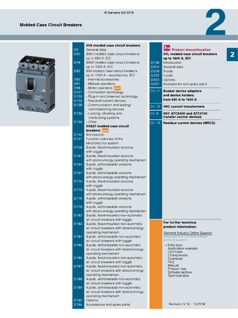 3VA MCCB Reference | PDF