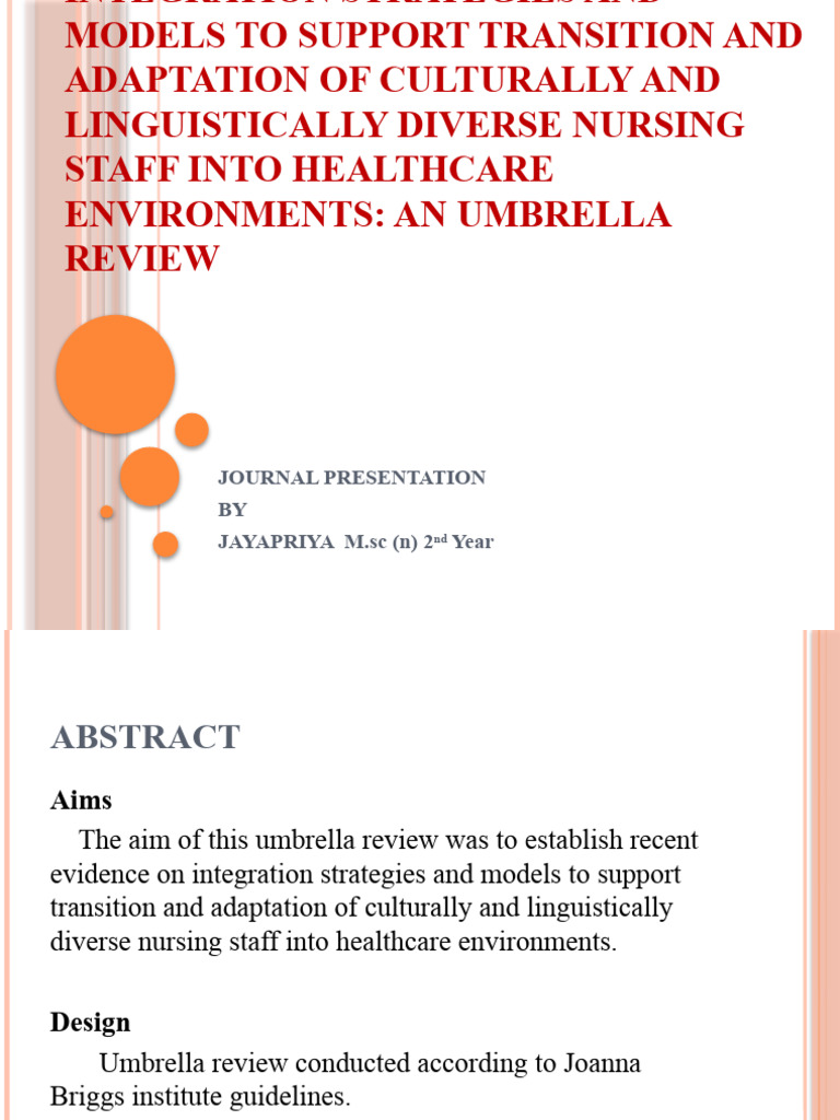 Integration Strategies and Models To Support Transition and | PDF ...