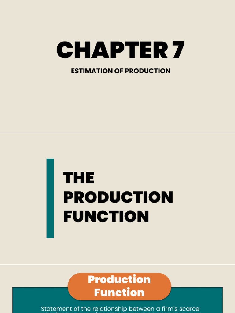 CHAPTER7-MANAGERIAL_ECONOMICS | PDF | Production Function | Long Run ...