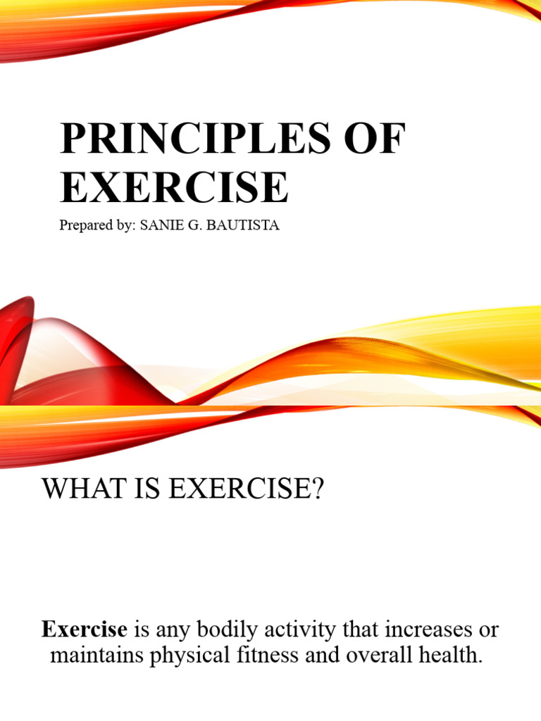 Unit I. Principles of Exercise | PDF | Physical Fitness | Clinical Medicine