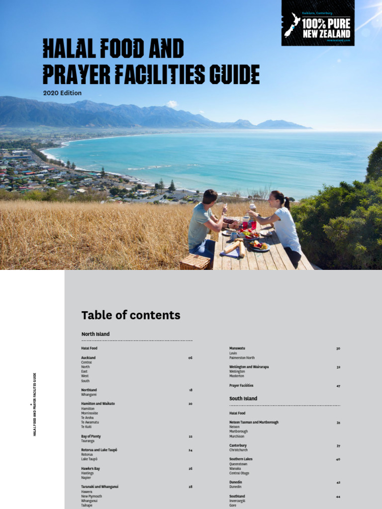 Halal Food & Prayer Facilities Guide NZ | PDF | New Zealand | Foods