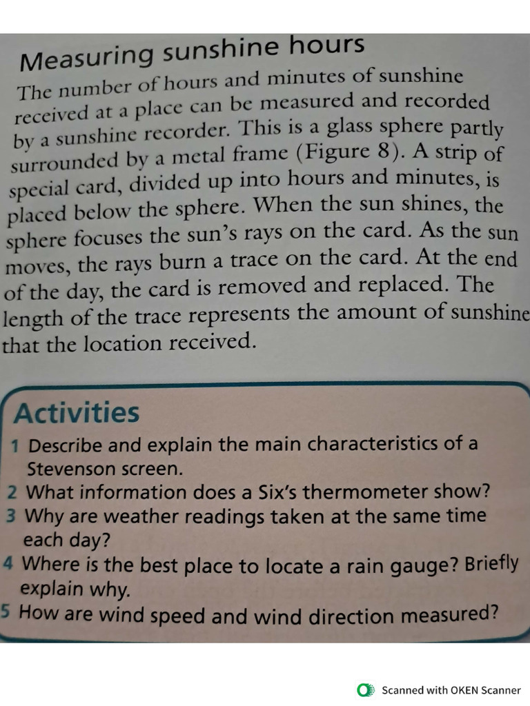 Sunshine Recorder Working | PDF