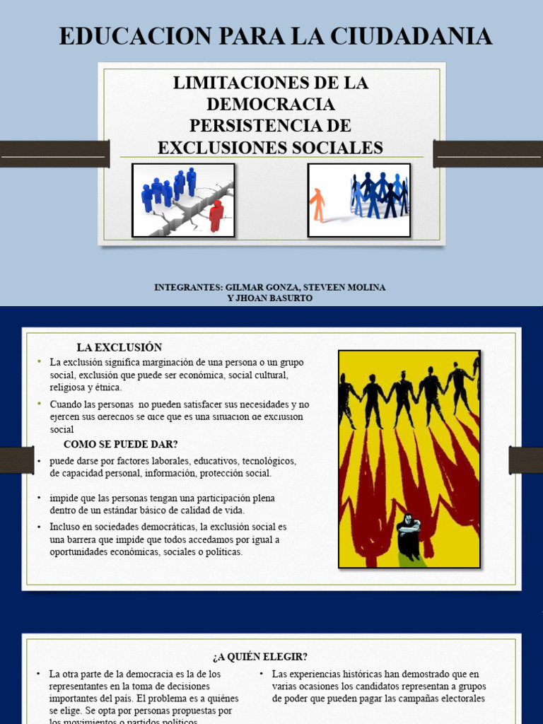 Ciudadania 1 | PDF | Exclusión social | Democracia