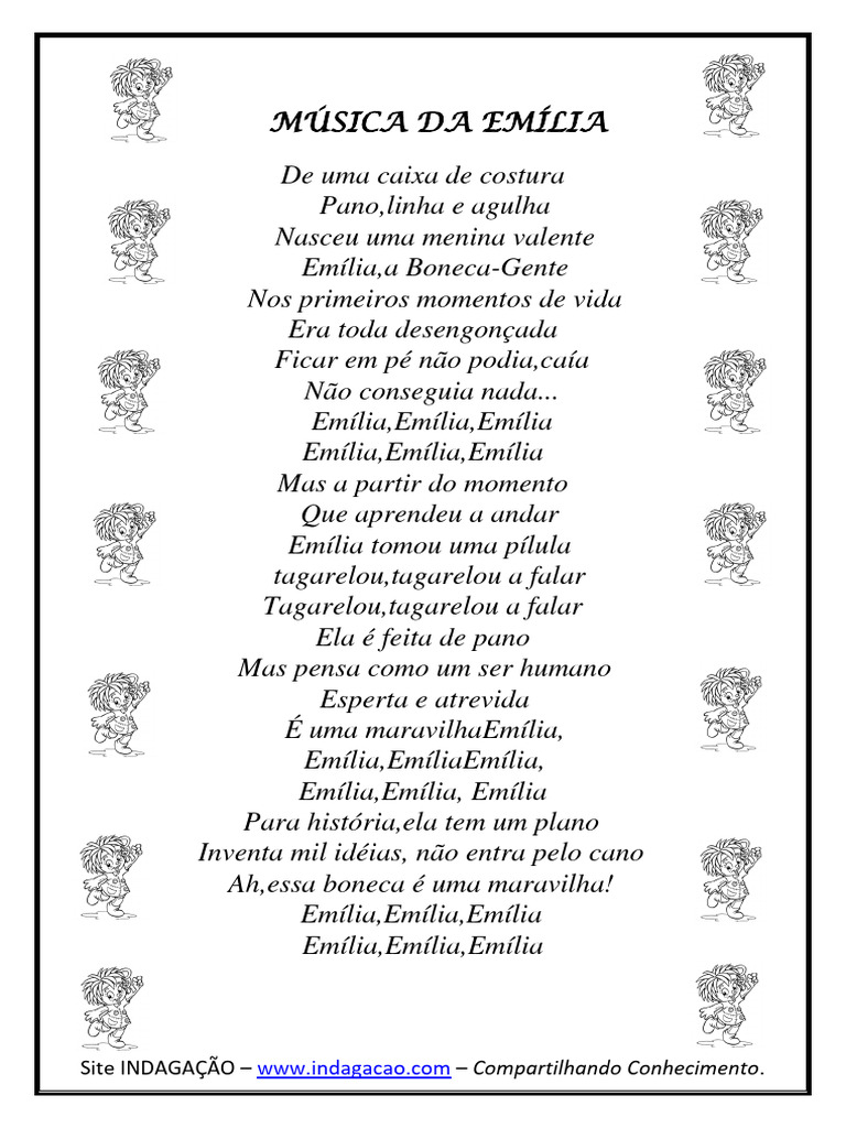 Música da Emília: Letra e História | PDF
