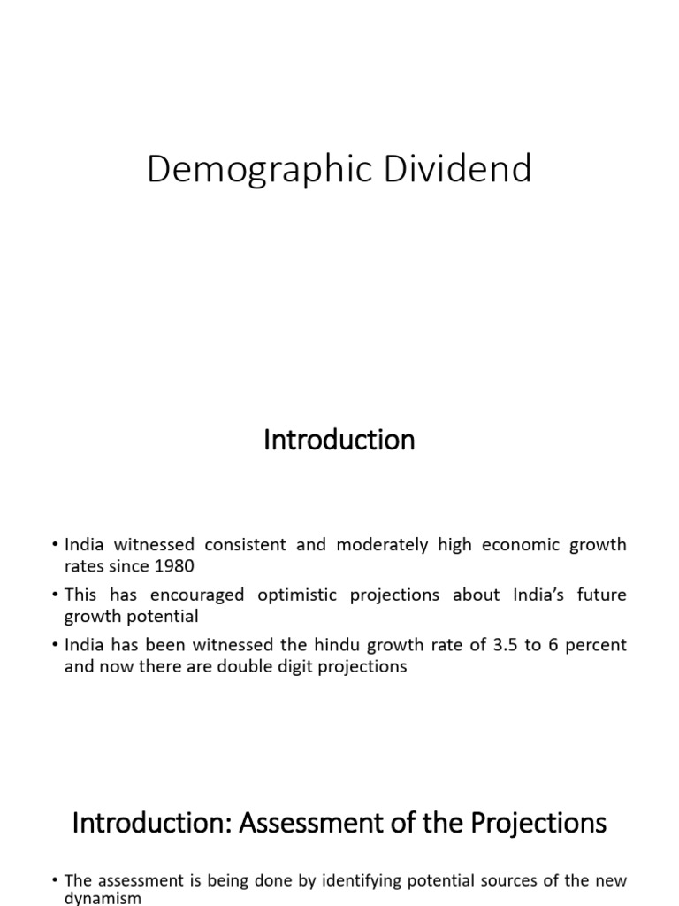 Unit 11 Demographic Dividend | PDF | Economic Growth | Labour Economics
