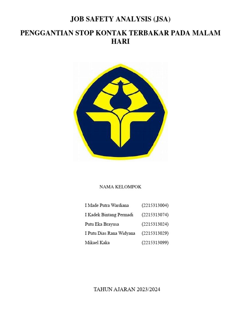 Job Safety Analysis | PDF